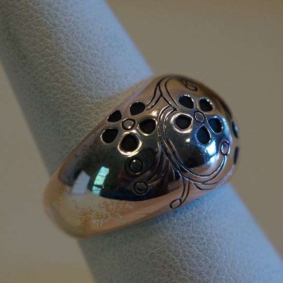 Jewelry | Copper Flower Engraved Design Ring | Poshmark